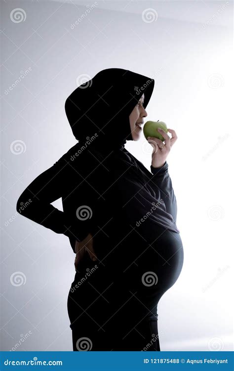A Pregnant Muslim Woman From Asia Stock Photo Image Of Woman Black