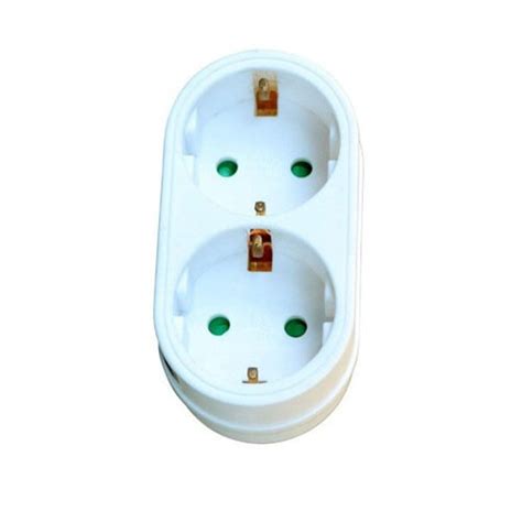 Разклонител щепсел 2 X 2p E Бял