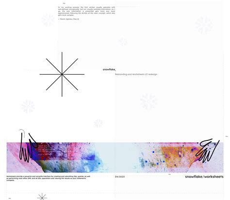Snowflake Rebranding And Worksheets Ui Redesign On Behance