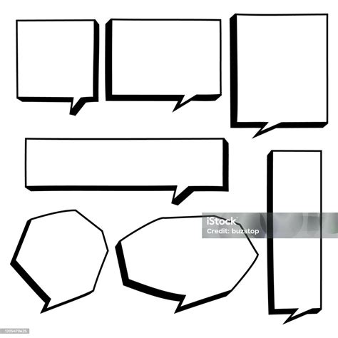 손으로 그린 3d 연설 풍선 풍선의 컬렉션 세트 생각 말하기 이야기 텍스트 상자 배너 흑백 색상 0명에 대한 스톡 벡터 아트 및 기타 이미지 Istock