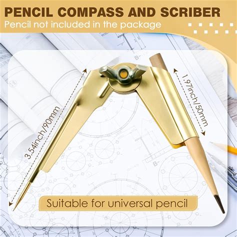Pencil Compass And Scriber Compass Scribe Tool Woodworking Compass Scriber Accurate Circle
