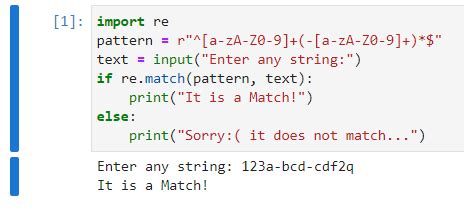 Regular Expression for a String With Certain Condition - AskPython