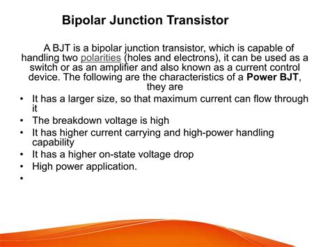 What Is A Power Transistor Pptx