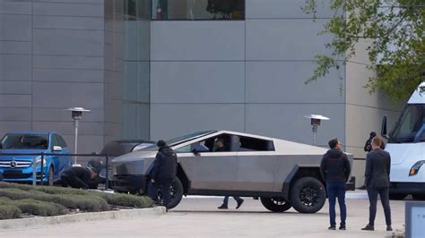 Watch The Cybertruck Go Off Road At Teslas