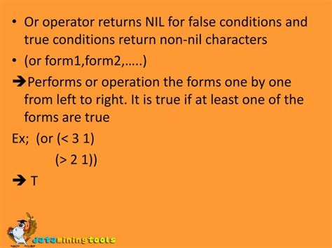Lisppredicates In Lisp Pptx