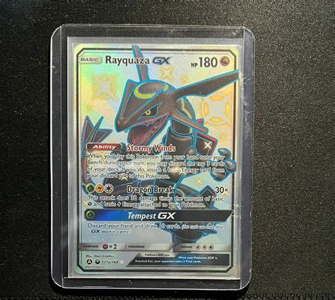 Rayquaza Gx Shiny Promo 177a168 Hobbies And Toys Toys And Games On