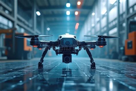 Artificial Intelligence Enhanced Robotic Automation Via Vision Sensors Stock Illustration