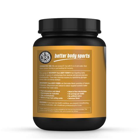 Bodyform Recovery And Hydration Better Body Sports