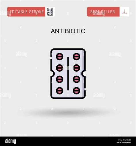 Antibiotic Simple Vector Icon Stock Vector Image Art Alamy