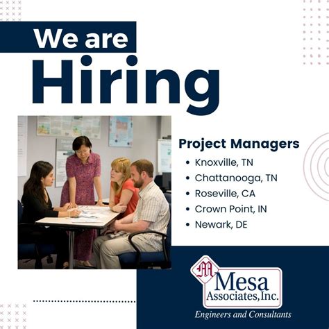 Mesa Associates Inc On Linkedin Projectmanager Workathome Mesajobs