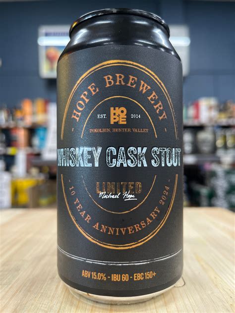 Hope Whiskey Cask Imperial Stout 375ml Can Purvis Beer
