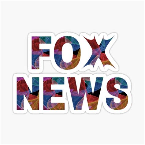 Fox News Colorful Theme Sticker For Sale By Vikingtshirts Redbubble