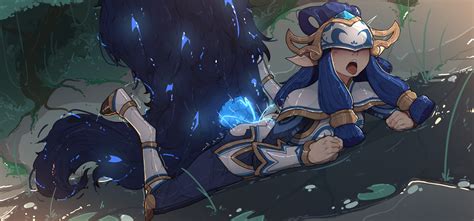 Kindred Lamb And Porcelain Kindred League Of Legends Drawn By