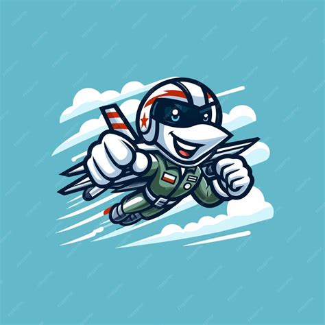 Jet Fighter Plane Flying Illustration Premium Ai Generated Vector