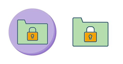 Secure Folder Vector Icon 28736895 Vector Art At Vecteezy