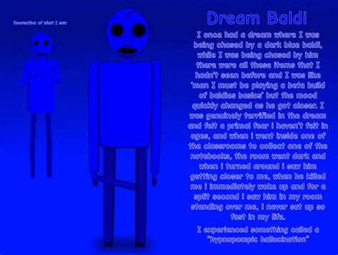 Dream Baldi By Mrchilledreaper On Deviantart