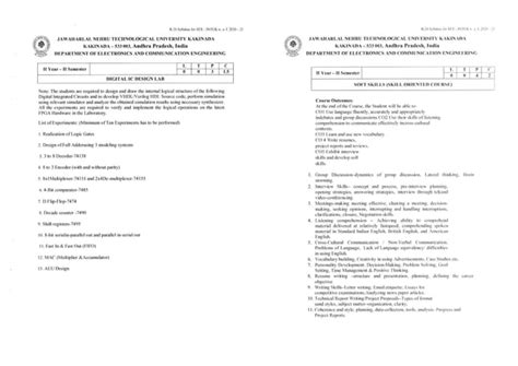 R20 Ece Syllabus Jntuk Kakinada Ucek 2021 22 Ppt