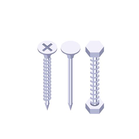 못 볼트 너트 일러스트 Ai 다운로드 Download Nail Bolt Nut Vector 어반브러시