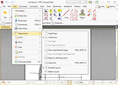 tabs guide view page layout