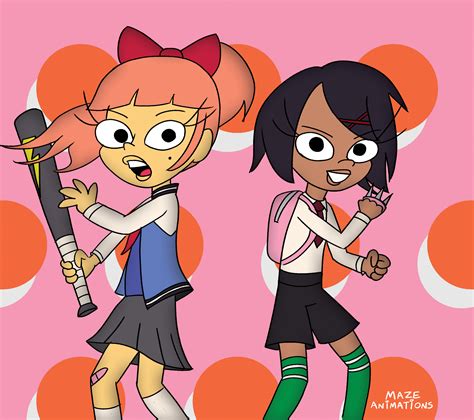 Oc Cosplay Bonus Round River City Girls By Mazeanimations On Newgrounds