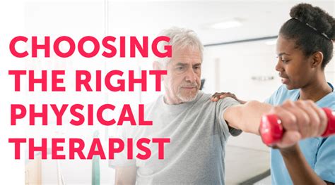 Choosing The Right Physical Therapist Ptandme