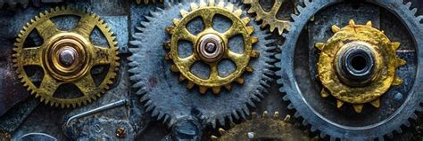 Gears And Cogs Working Together In A Machine Premium AI Generated Image