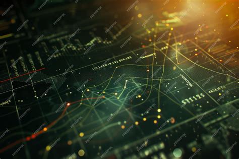 Premium Photo Investment Matrix Bronze And Azure Charts For Trading