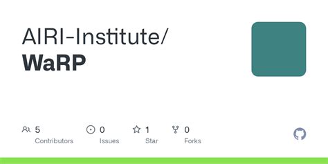 GitHub AIRI Institute WaRP