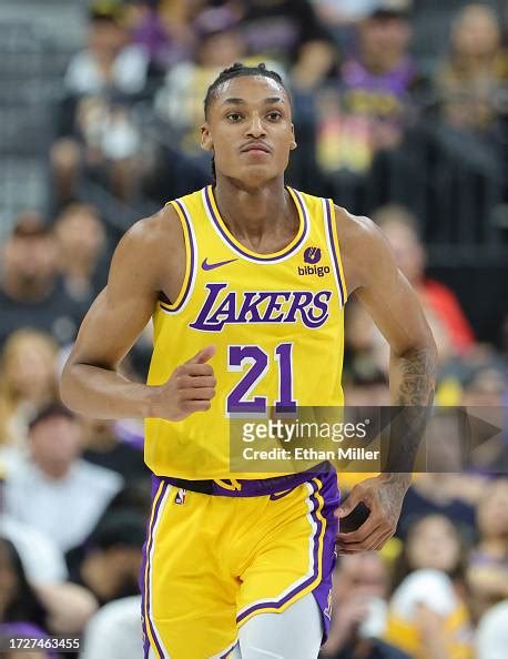 Maxwell Lewis Of The Los Angeles Lakers Runs Up The Court In The