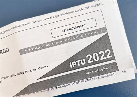 Cota única Ou Primeira Parcela Do Iptu Vence Nesta Quinta Jornal A