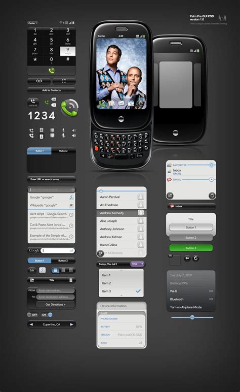 75 gui templates for android and ios css author