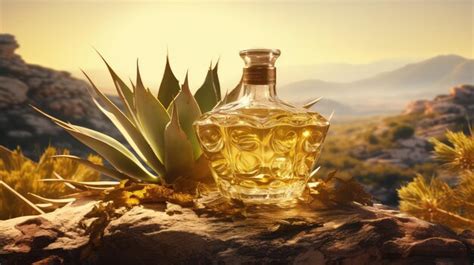 Premium Ai Image Cocktail Golden Tequila Drink