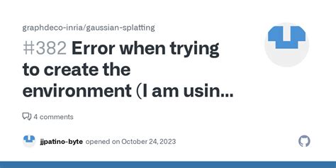 Error When Trying To Create The Environment I Am Using Cuda 118