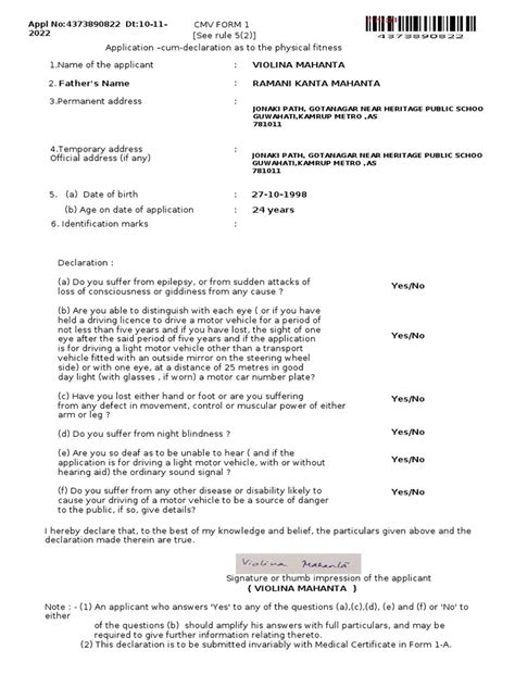 Declaration Pdf