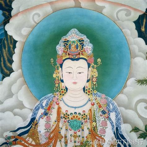 華光溢彩 明淨琉璃古畫新繪之水月觀音 每日頭條
