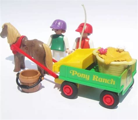PLAYMOBIL PONYKUTSCHE PONYWAGEN Kinder Junge Mädchen Pony Ranch Kutsche