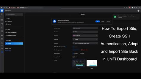 How To Export Site Create SSH Authentication Adopt And Import Site