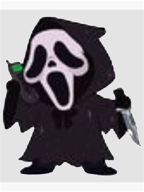 Ghostface Poster For Sale By Masonmarks Redbubble
