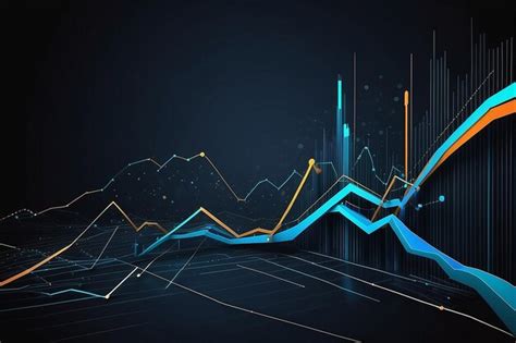 Premium Photo Chart Financial Asset Movement Abstract Lines