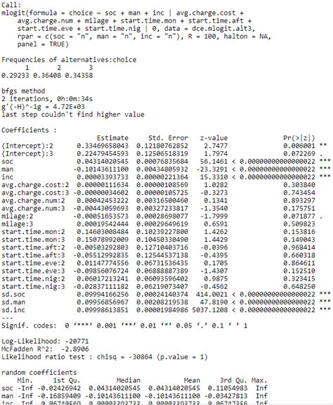 If Random Parameter Of Mixed Logit Model Is Not Nominal Value How Can I Interpret Researchgate