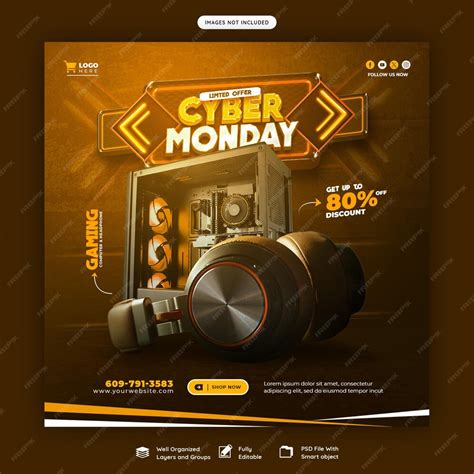 사이버 월요일 슈퍼 세일 소셜 미디어 배너 또는 게시물 템플릿 무료 Psd 파일