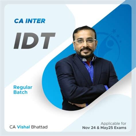CA Inter Indirect Tax Regular Batch For Nov24 May25 Exams By CA