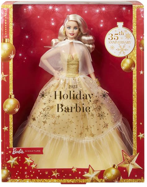 Коллекционная кукла Barbie Праздничная в роскошном золотистом платье Hjx04 фото отзывы