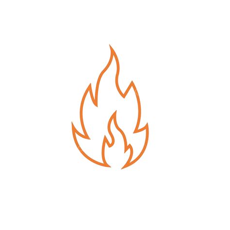 Fire Flame Logo Icon Vector Illustration Design Burn Design Vapor