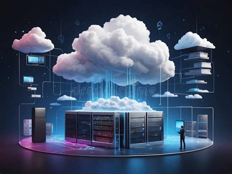 The Power And Potential Of Cloud Computing And Storage Stock Illustration Illustration Of Link