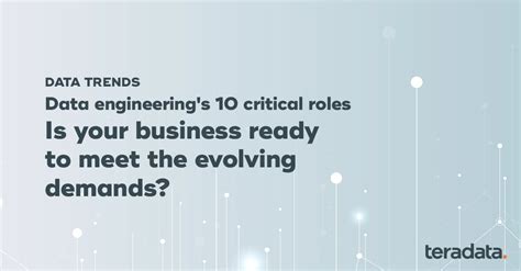 The 10 Most Critical Roles For Data Engineers Teradata Teradata