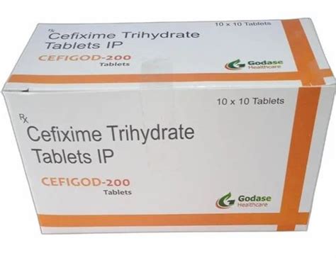 Godase Healthcare 200mg Cefixime Trihydrate Tablets At ₹ 1180 Box In Panchkula
