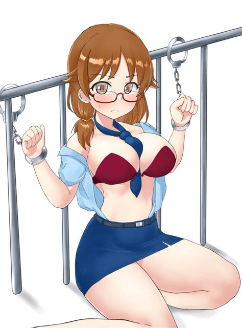 Rule 34 Blush Bra Breasts Out Cleavage Embarrassed Female Fence