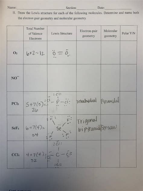 Solved Draw The Lewis Structure For Each Of The Following