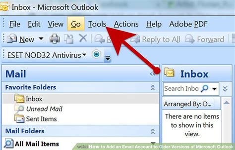 How To Add An Email Account To Older Versions Of Microsoft Outlook